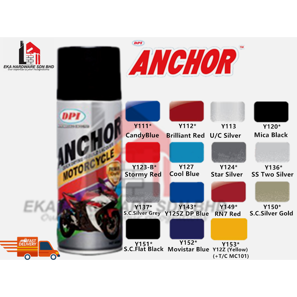 Anchor Spray Paint Y150 S.C.Silver Gold | Shopee Malaysia