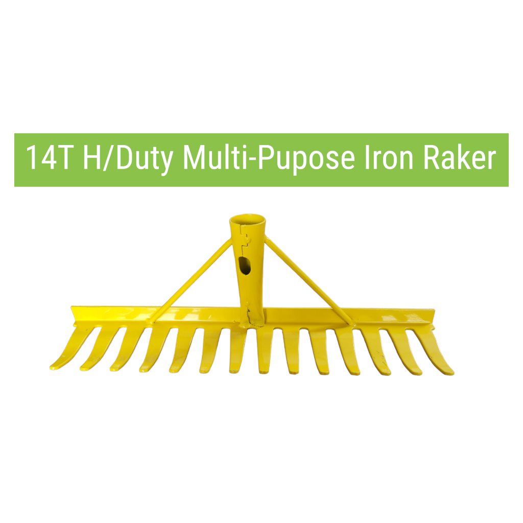 H/Duty 14T Iron Raker | Grass Raker | Cakar Besi Tebal | Shopee Malaysia