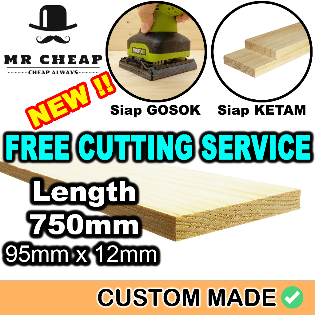 [Hot] Pine Wood Wooden Panel / Kayu Pallet / Wooden Strip Decoration (1 ...