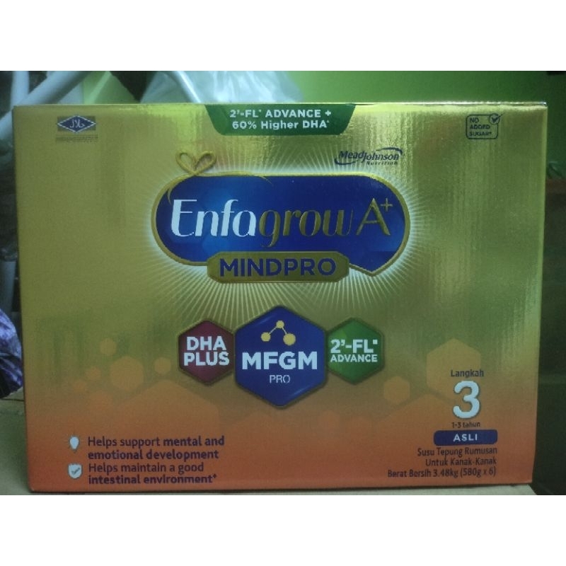 Enfagrow A+ MindPro 2'Fl Step 3 Original, Free 1 pack (580g) for every ...