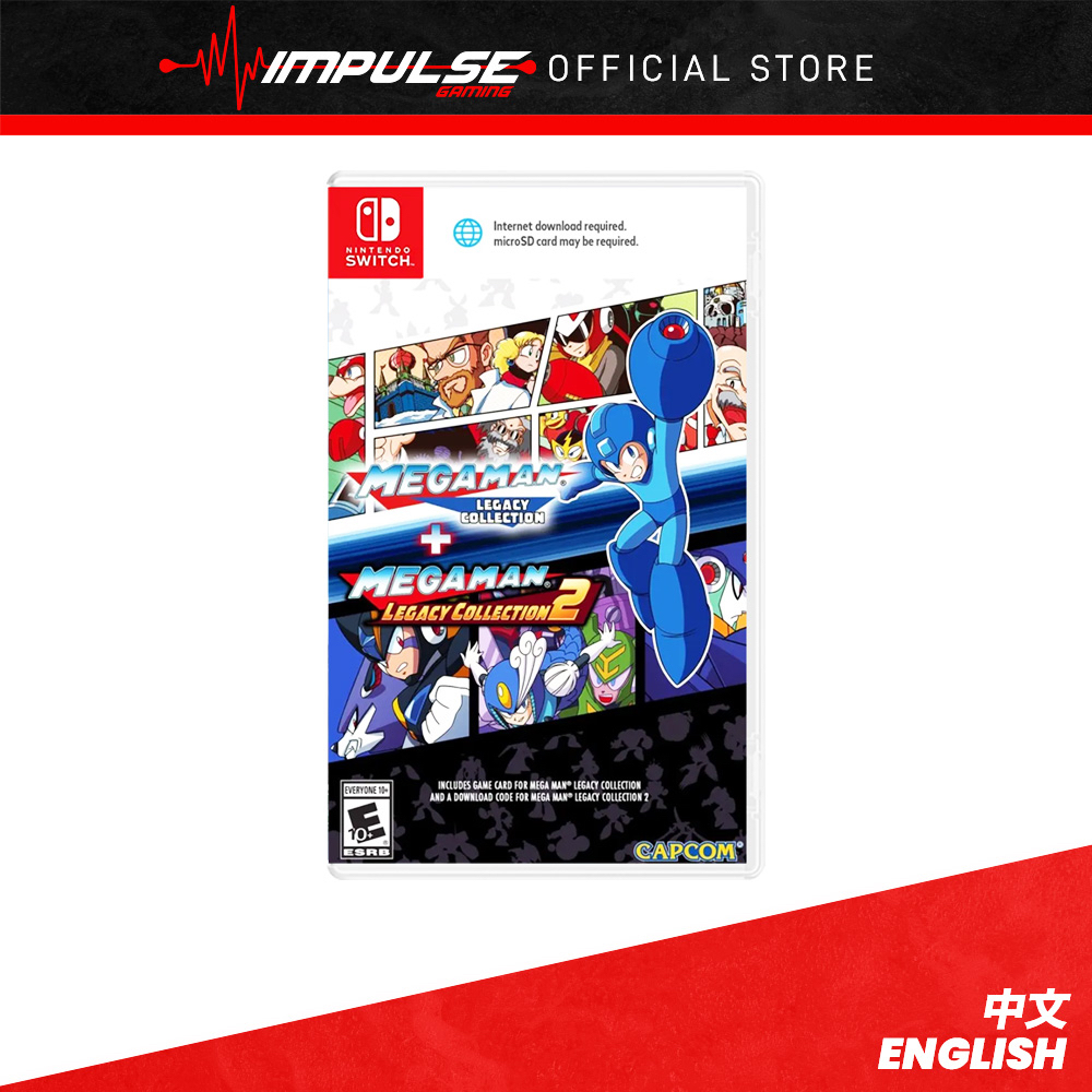 NSW Nintendo Switch Megaman Mega Man Legacy Collection 1 + 2 Chi/Eng ...