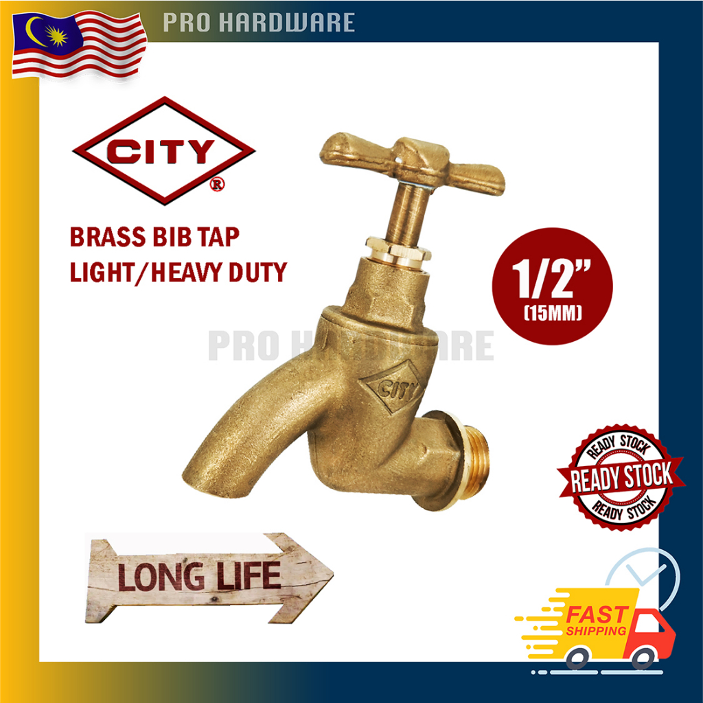 CITY 1/2" Brass Bib Tap ( Light / Heavy Duty) | Shopee Malaysia