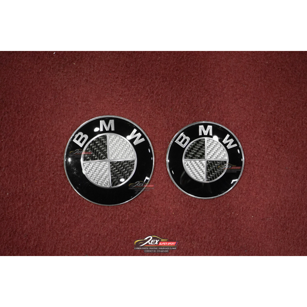 BMW F30 G20 G30 LCI Front Rear Bonnet Rim Cap Steering Logo Badges ...