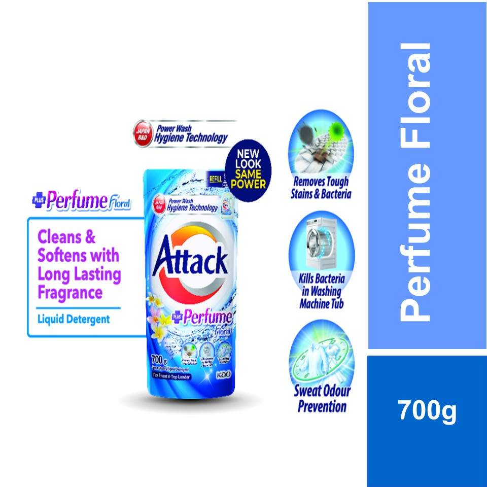 Attack Liquid Perfume Detergent Floral (LATPE) (700g) | Shopee Malaysia
