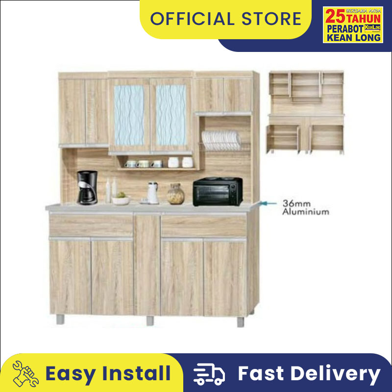 KLSB Almari Dapur Tinggi 6' / Kabinet Dapur 6'/Door High Kitchen ...