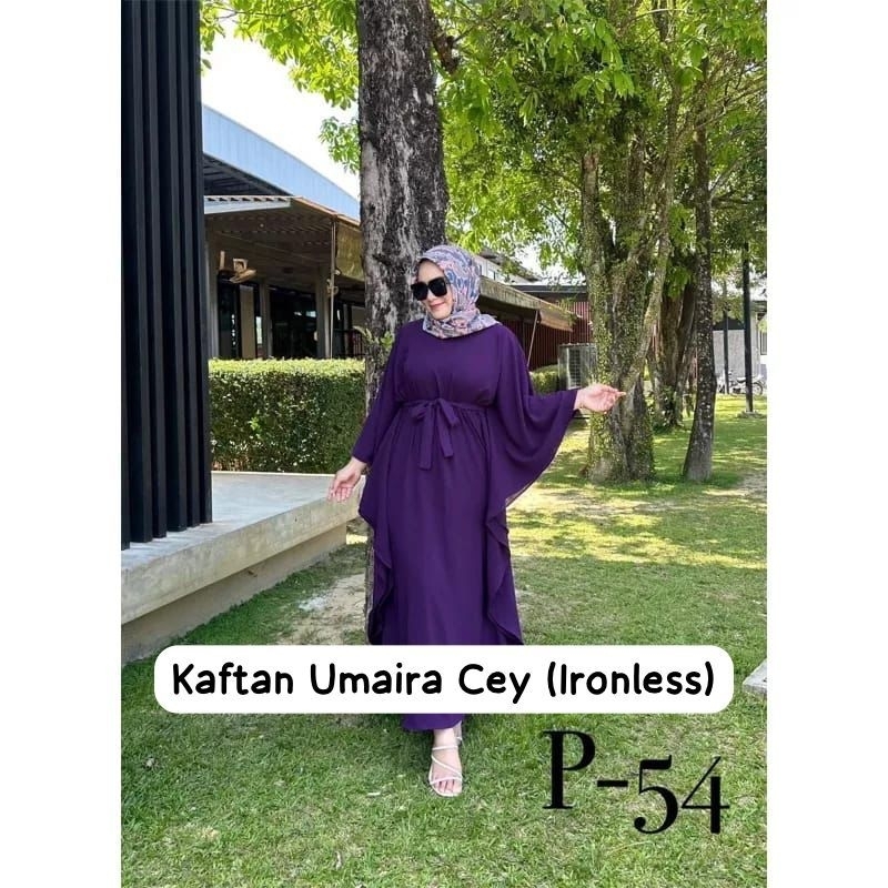 kaftan Umaira Cey italian crepe (ironless)🌹 | Shopee Malaysia