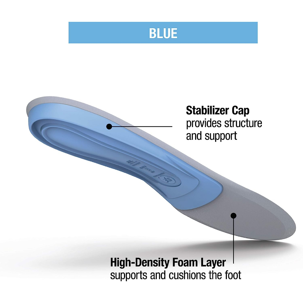 Superfeet BLUE - Foam Shoe Insoles for Medium Arch Support | Shopee ...