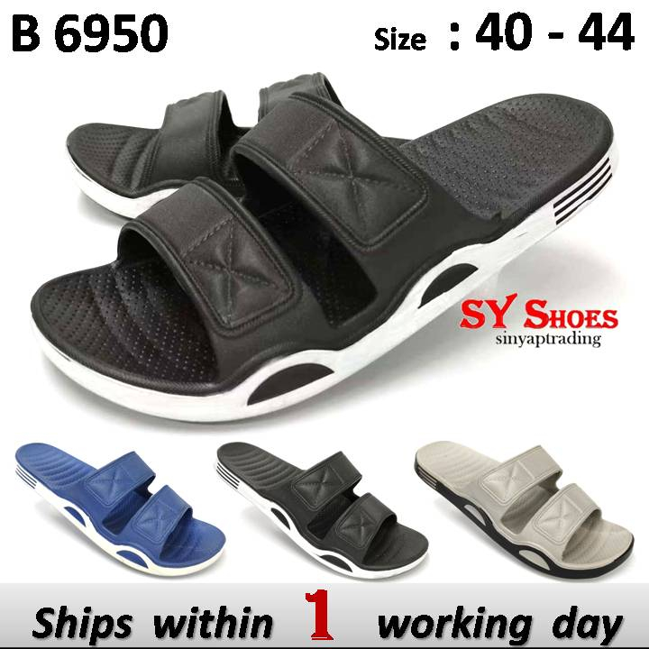 (SY Shoes) SEOAJ Men Casual Lifestyle PV Rubber Anti Slip Sandal (B ...