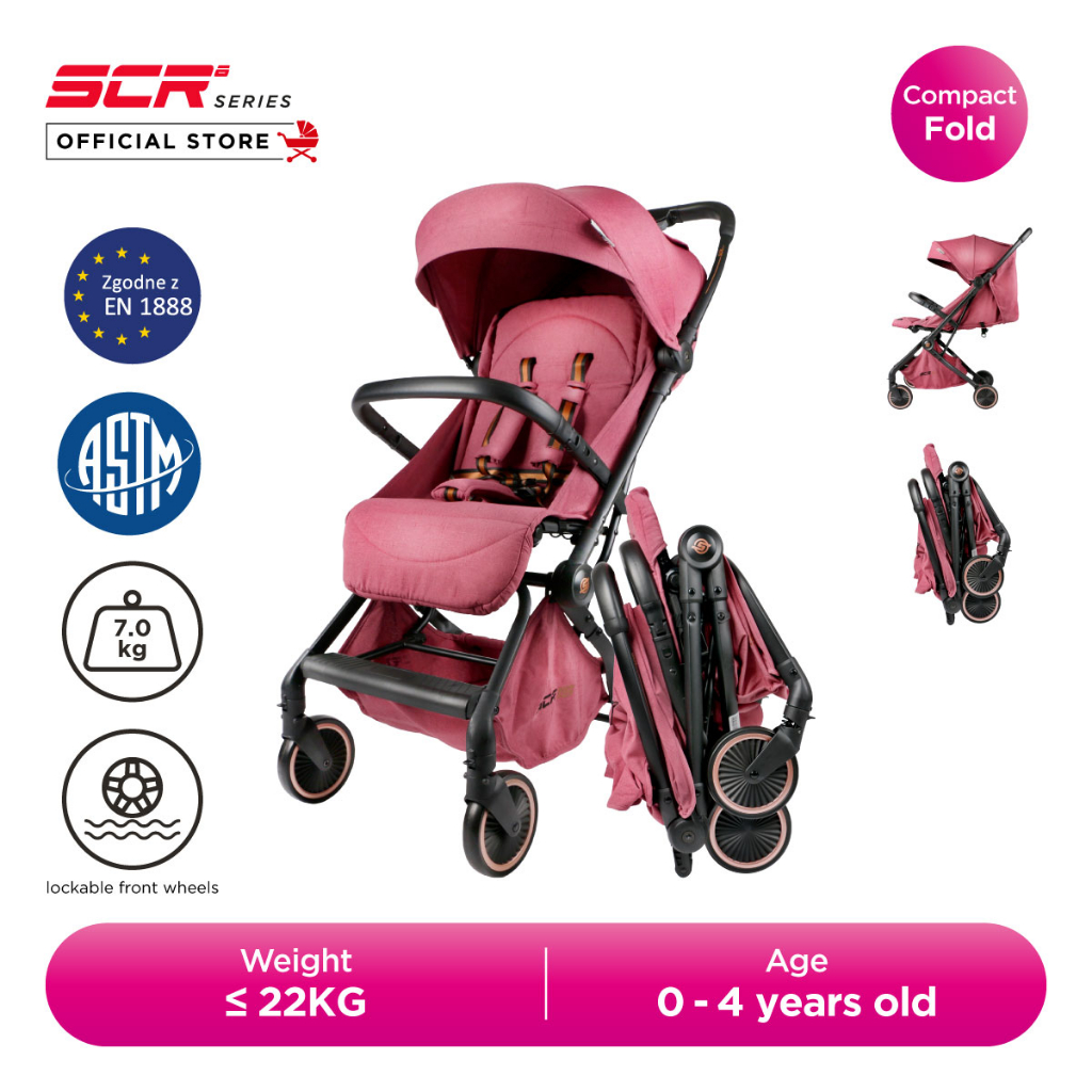 Sweet Cherry SCR Series Rose Gold Luxury Designed Lightweight Compact ...