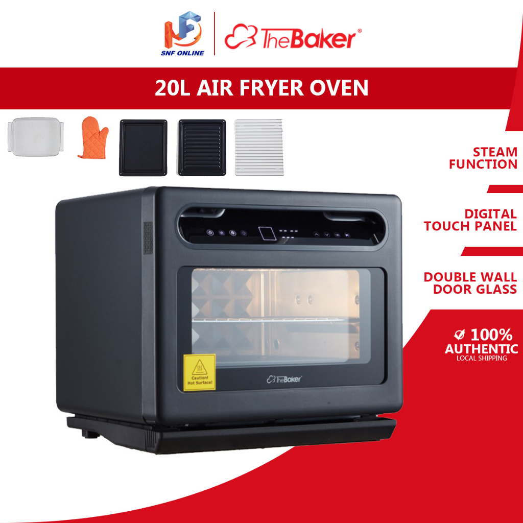 The Baker Steam Air Fryer Oven (20L) S20-AF01 | Shopee Malaysia