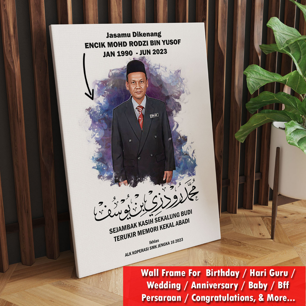 Custome Frame Gambar / Photo Kanvas / Poster Frame / Gambar Kahwin ...