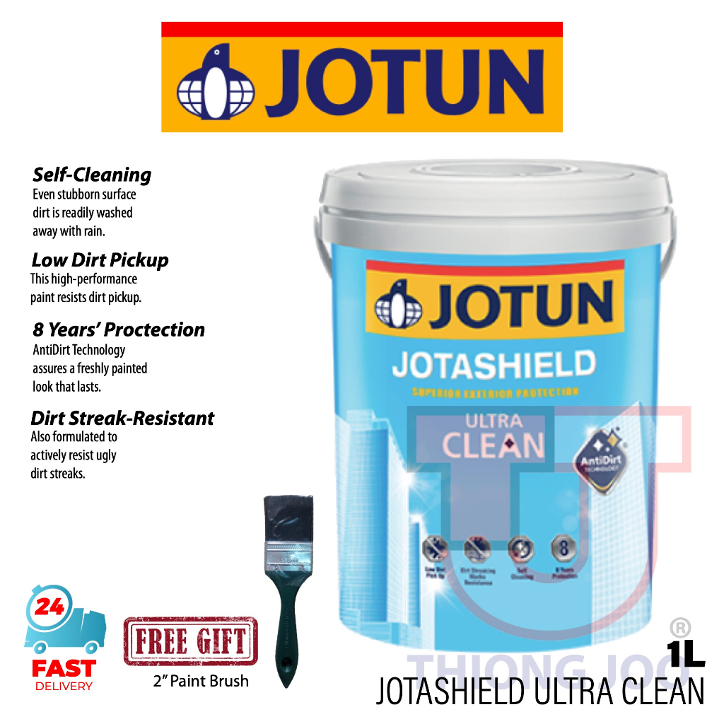 JOTUN (0001-2999) JOTASHIELD ULTRA CLEAN EXTERIOR 1L | Shopee Malaysia