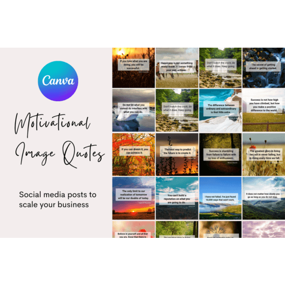 25 Motivational Quotes Canva Template | Shopee Malaysia