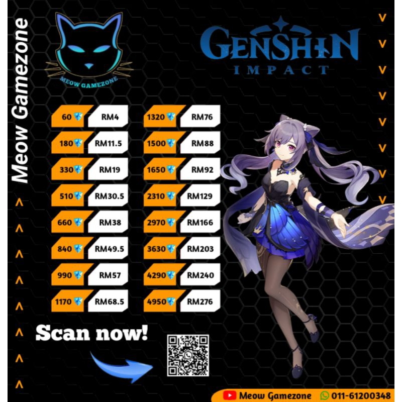 Genshin Impact Crystal Genesis Top Up Big Package | Shopee Malaysia