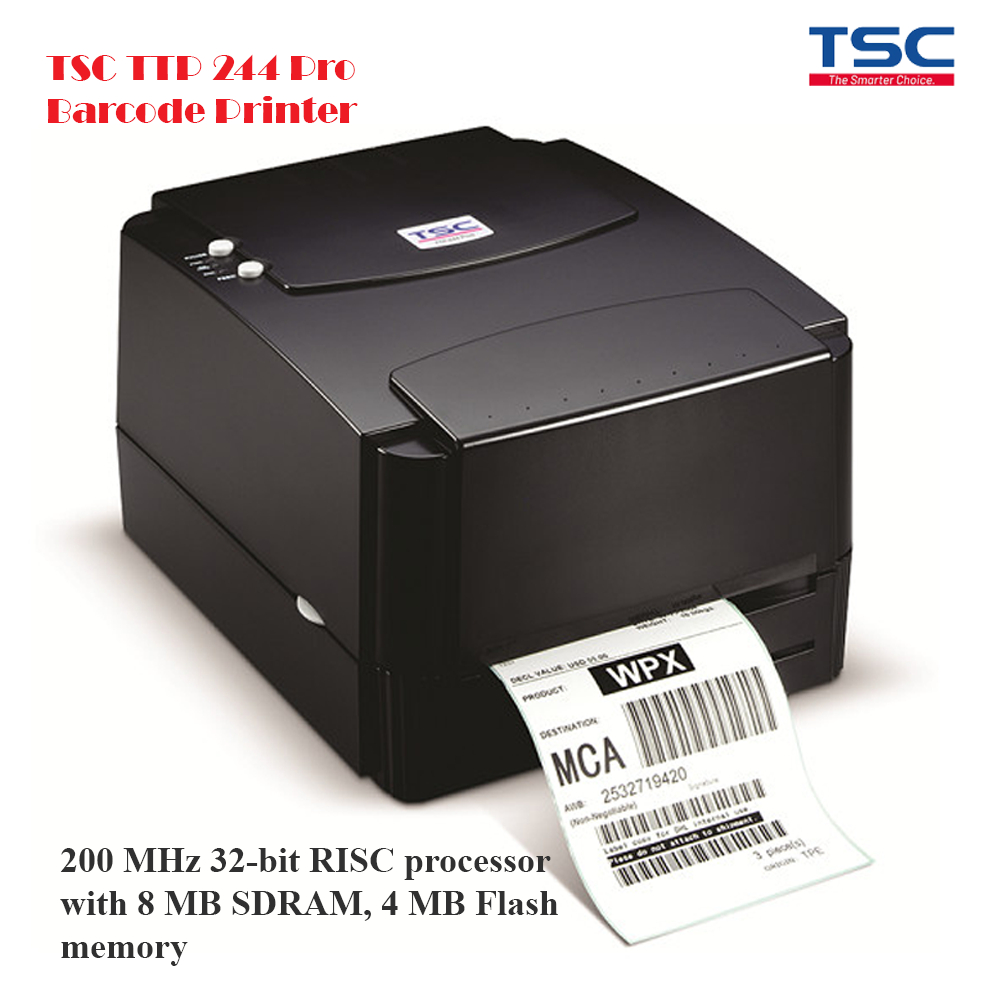 TSC TTP-244 Pro Barcode Label Printer Thermal Label Printer | Shopee Malaysia