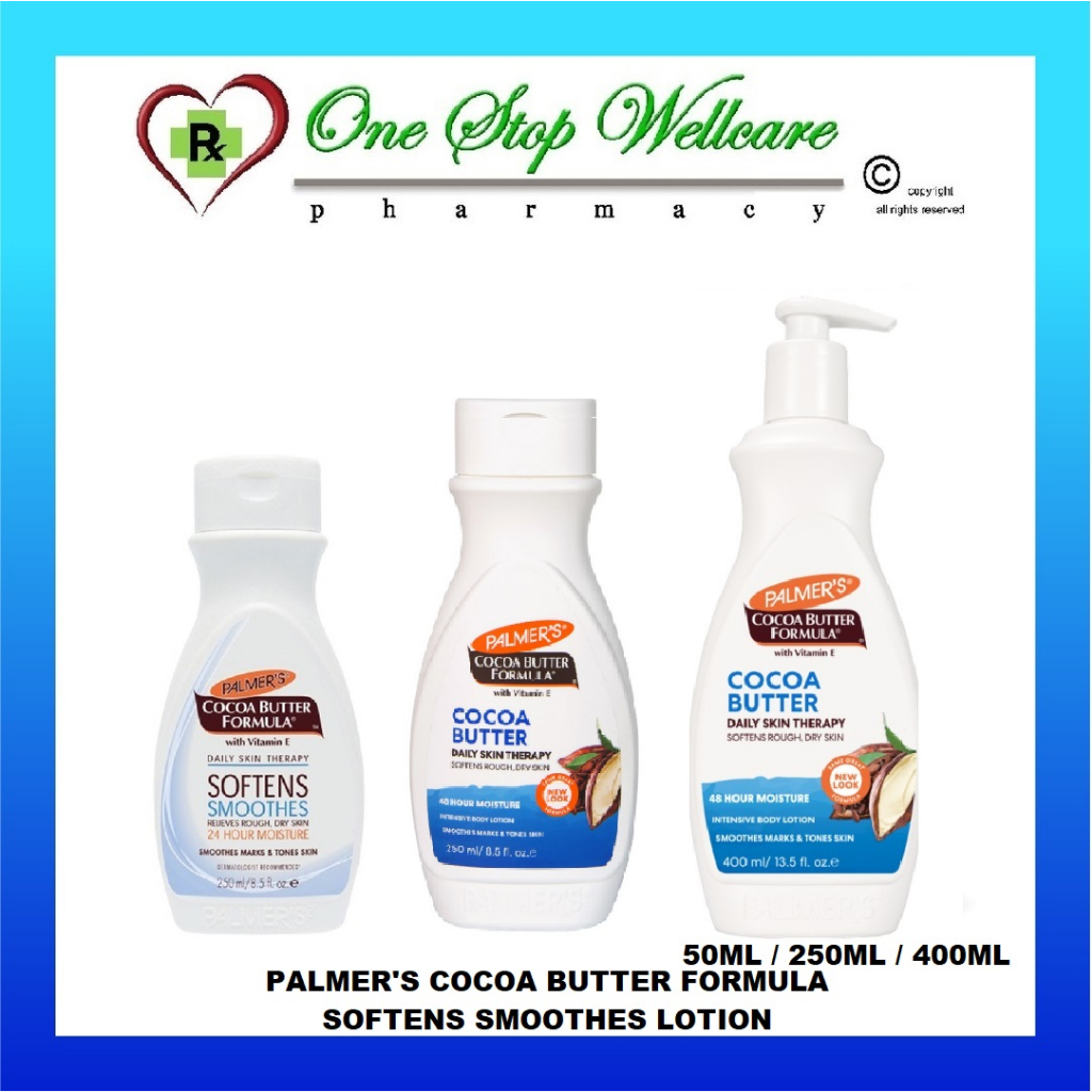 PALMER'S COCOA BUTTER FORMULA SOFTENS SMOOTHES LOTION 50ML / 250ML / 400ML | Shopee Malaysia