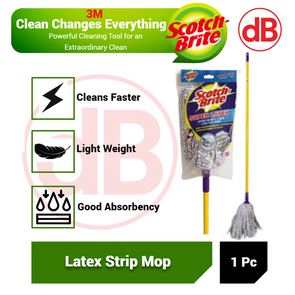 (Ready Stock) 3M Scotch-Brite Latex Strip Mop | Shopee Malaysia
