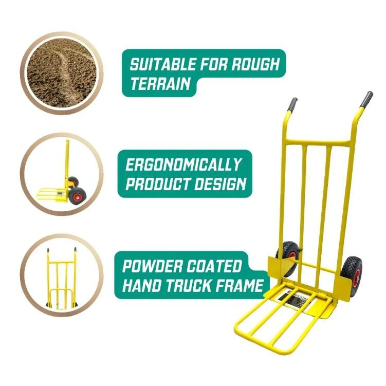 PRESTAR MHE Mystar 2 Wheels Hand Trolley With 10" Pneumatic Wheel Body ...