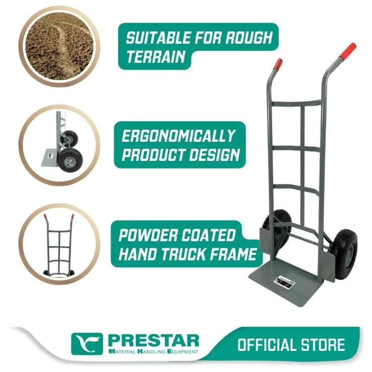 PRESTAR MHE Mystar 2 Wheels Hand Trolley With 10"Pneumatic Wheel Body ...