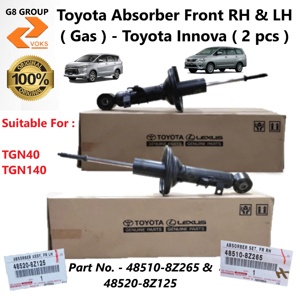 Toyota Absorber Front ( Gas ) - Toyota Innova ( 48510-8Z265 & 48520 ...