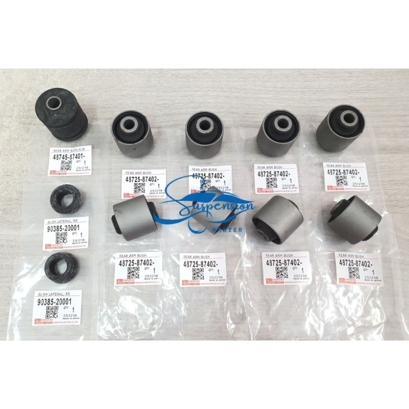 11 IN 1 SET - REAR ARM BUSH /TRAILING ARM BUSH/ LATERAL ARM BUSH /SET ...