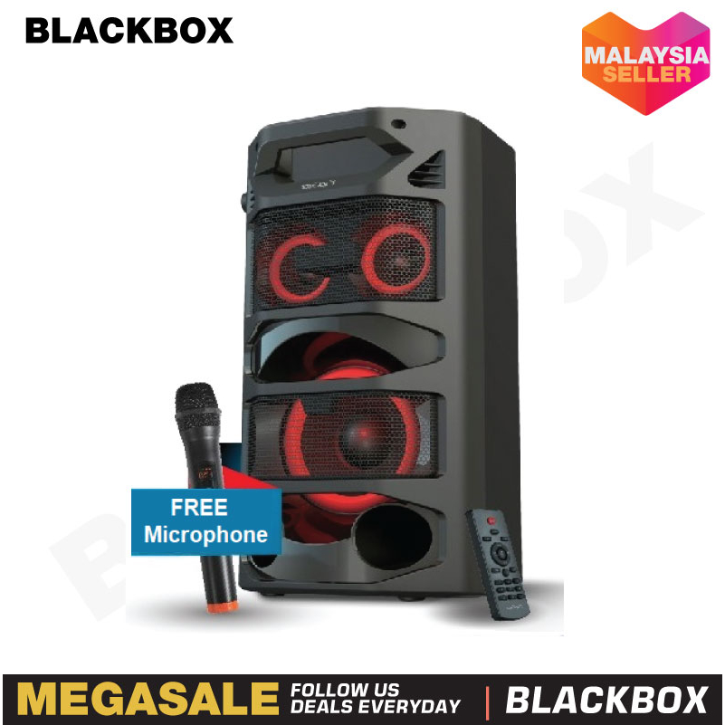 Vinnfier FlipGear Tango Pro 3 WMU Portable Speaker Karaoke System Bluetooth FM Radio USB Drive ...