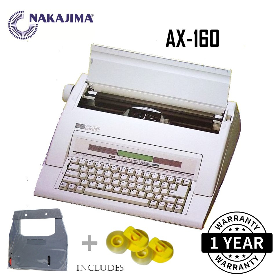 [NEW] Electronic Typewriter NAKAJIMA AX-160 AX-150 Mesin Taip ...