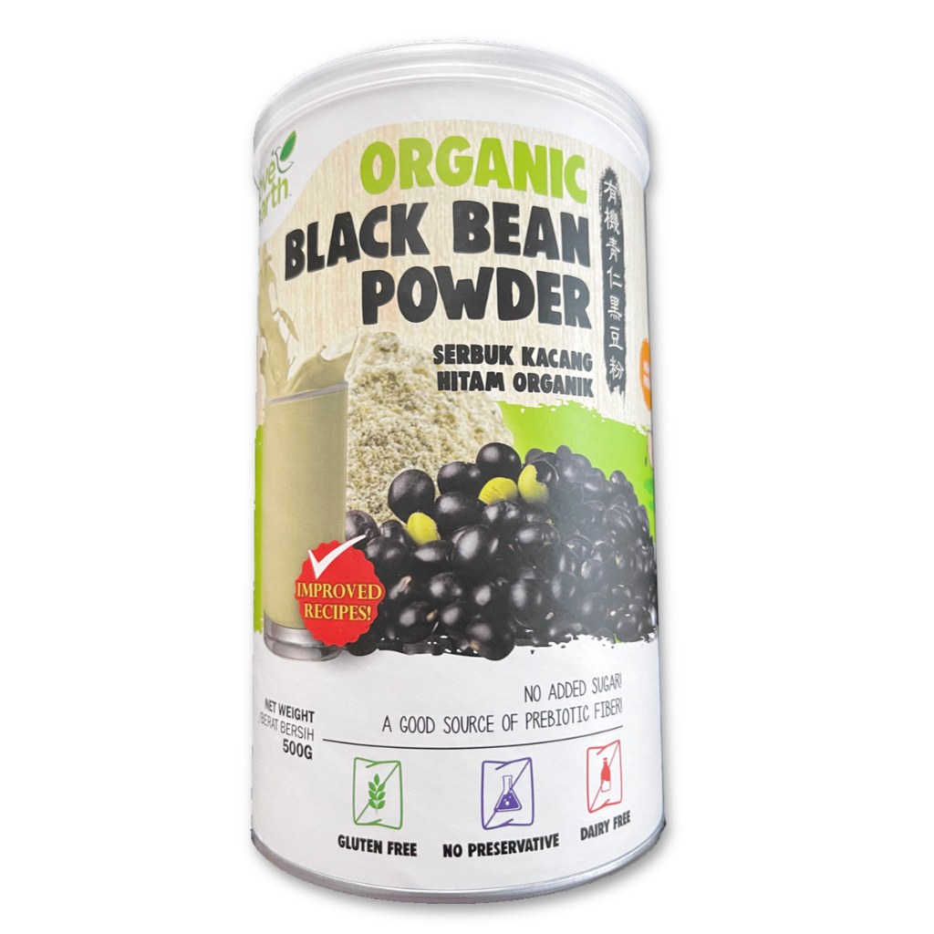 Love Earth Organic Black Bean Powder - Suitable for Vegetarian - 500g ...