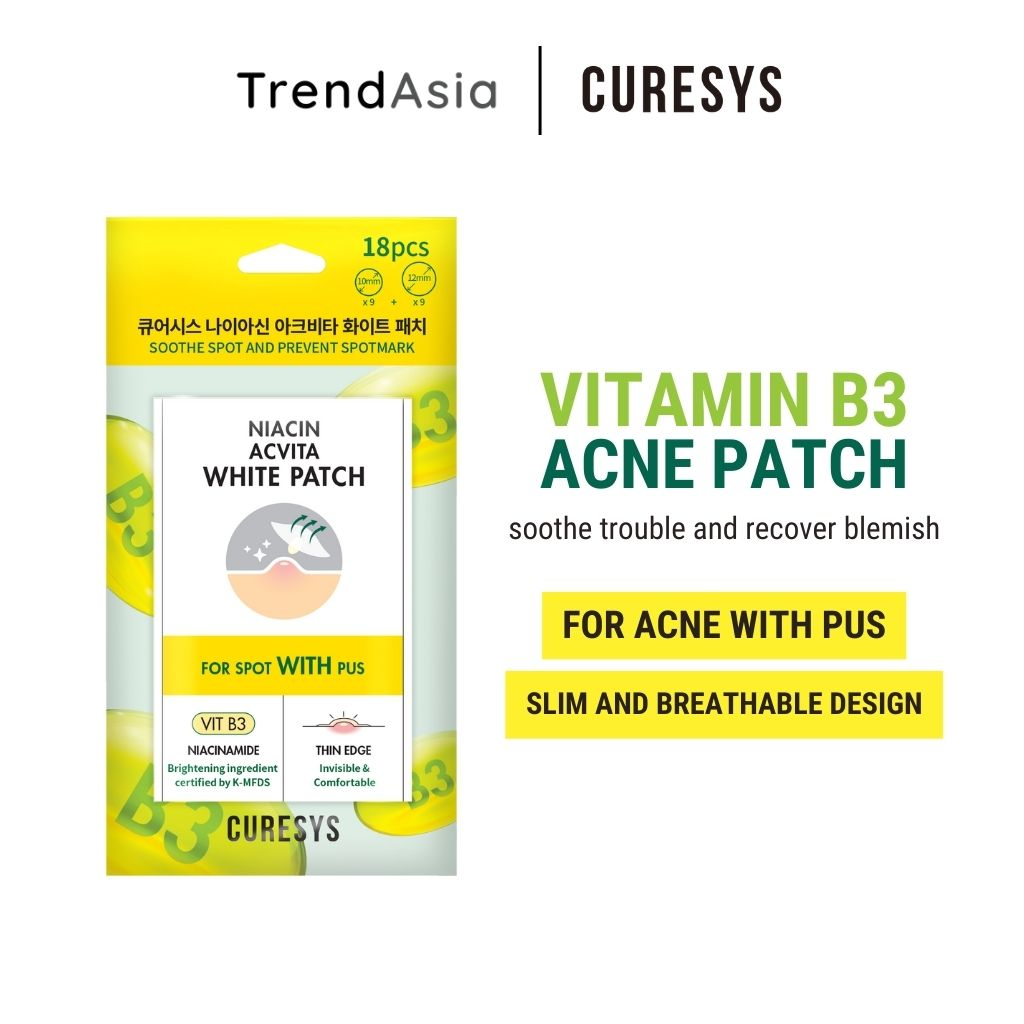 Curesys Niacin Acvita White Patch Hydrocolloid Acne Pimple Blemish ...