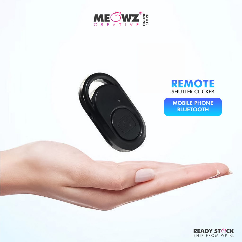 Remote Shutter Clicker Wireless Bluetooth Selfie Button Controller ...