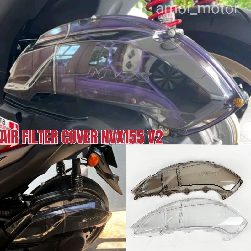 NMAX NVX155 V2 AIR FILTER COVER TRANSPARENT NMAX V2 NVX155 V2 | Shopee ...
