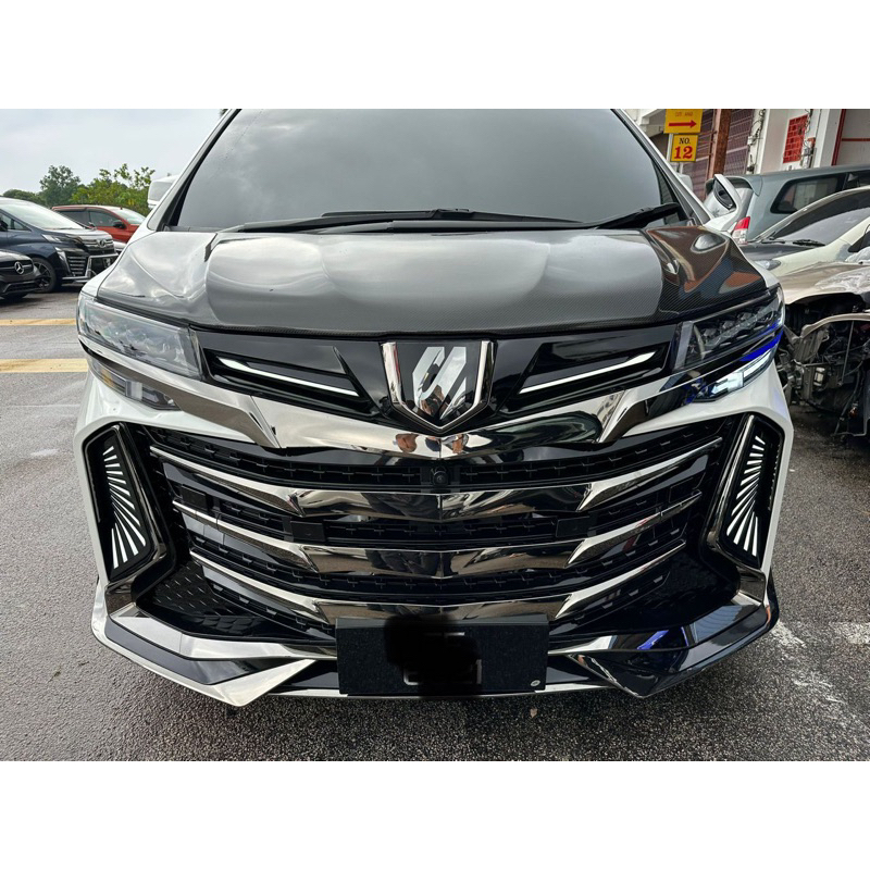 Toyota alphard 2015-2023 century hawk front bumper bodykit | Shopee ...