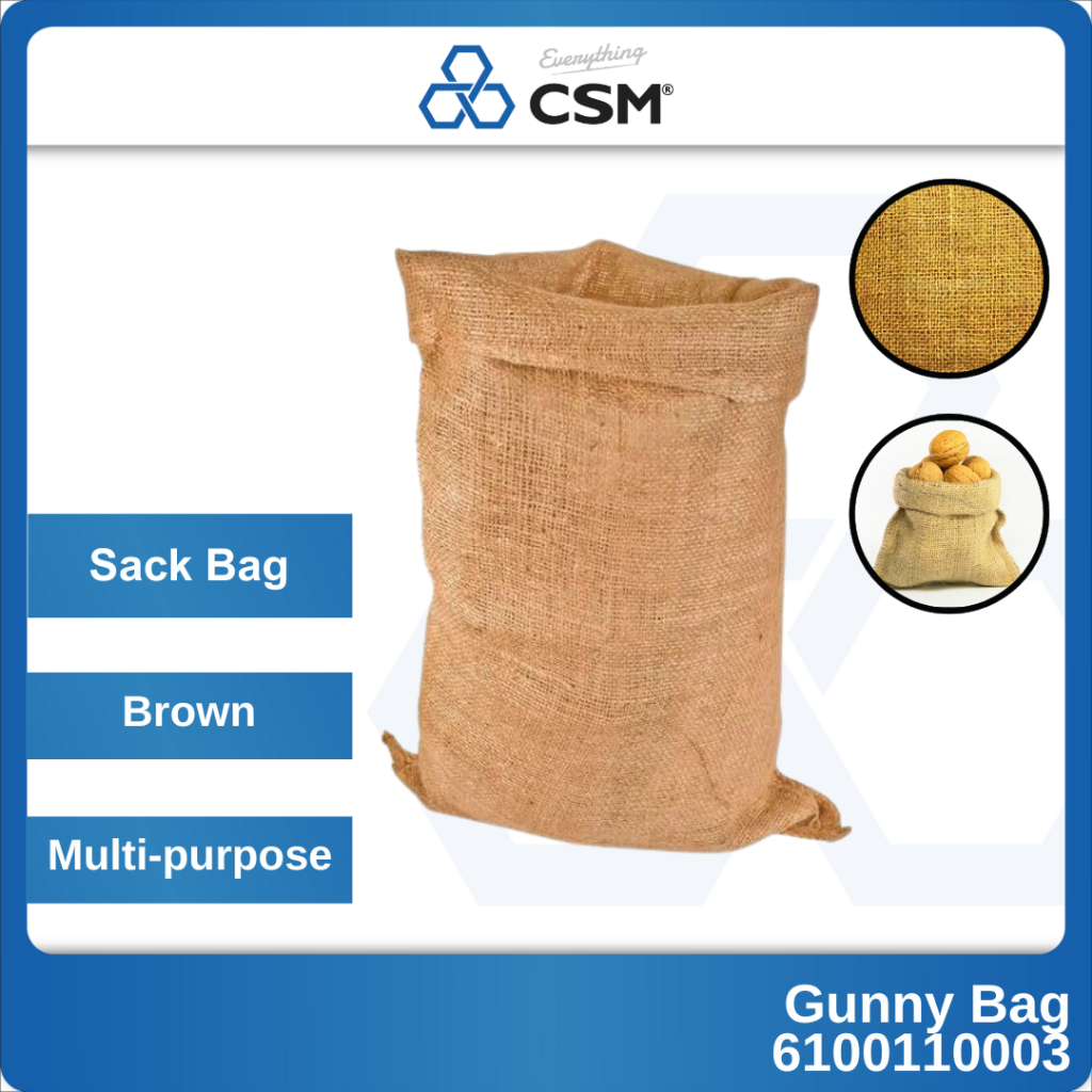 CSM Brown Gunny Bag / Jute Sack Bag / LOAD 60KG per bag / Woven Gunny ...