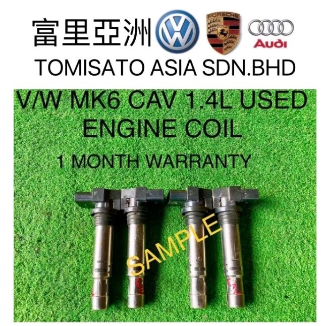 VOLKSWAGEN SCIROCCO EOS TOURAN GOLF MK6 TSI 1.4L ENGINE PLUG COIL USED ...