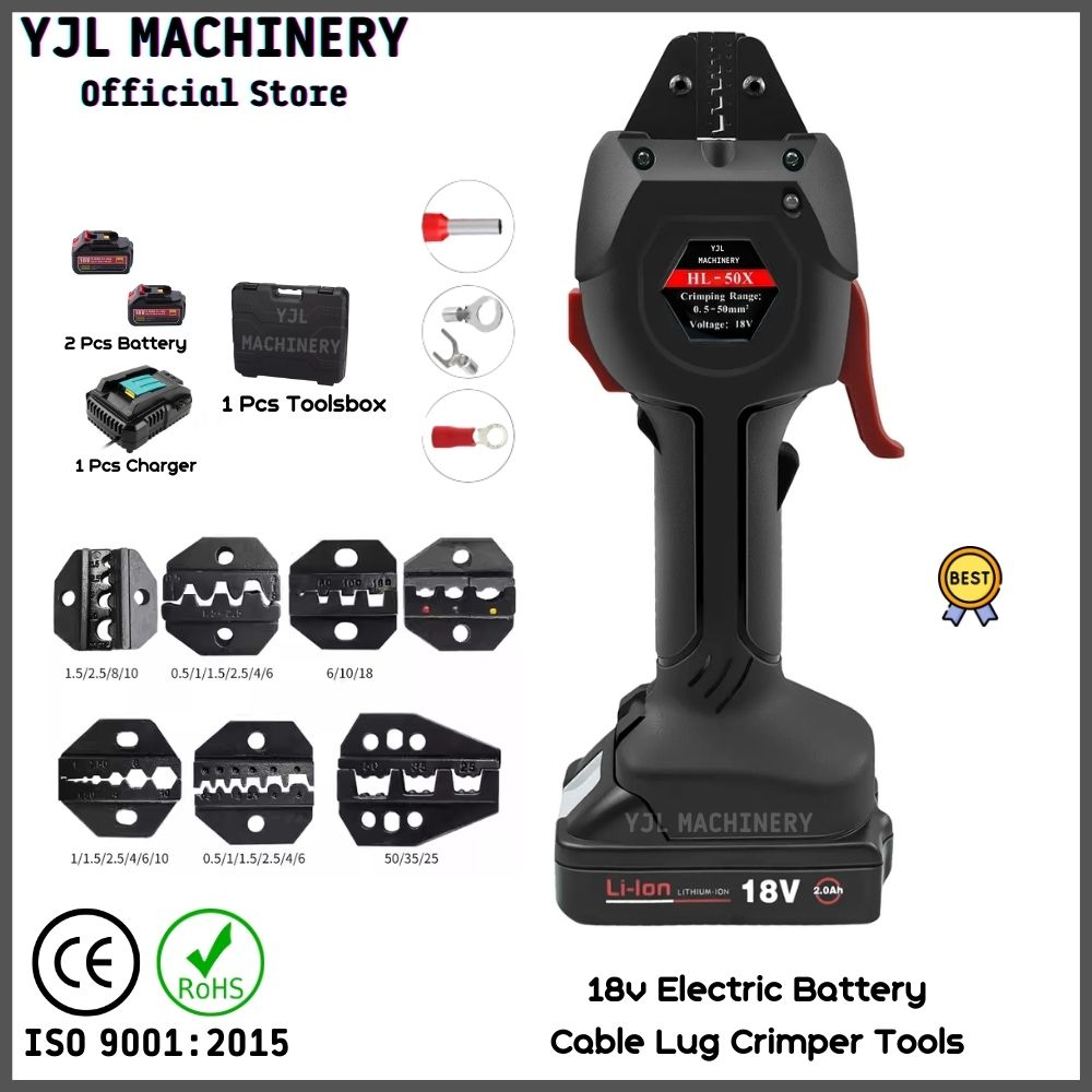 YL-50X RJ45 Electric Battery Hydraulic Cable Lug Crimping Tools ...