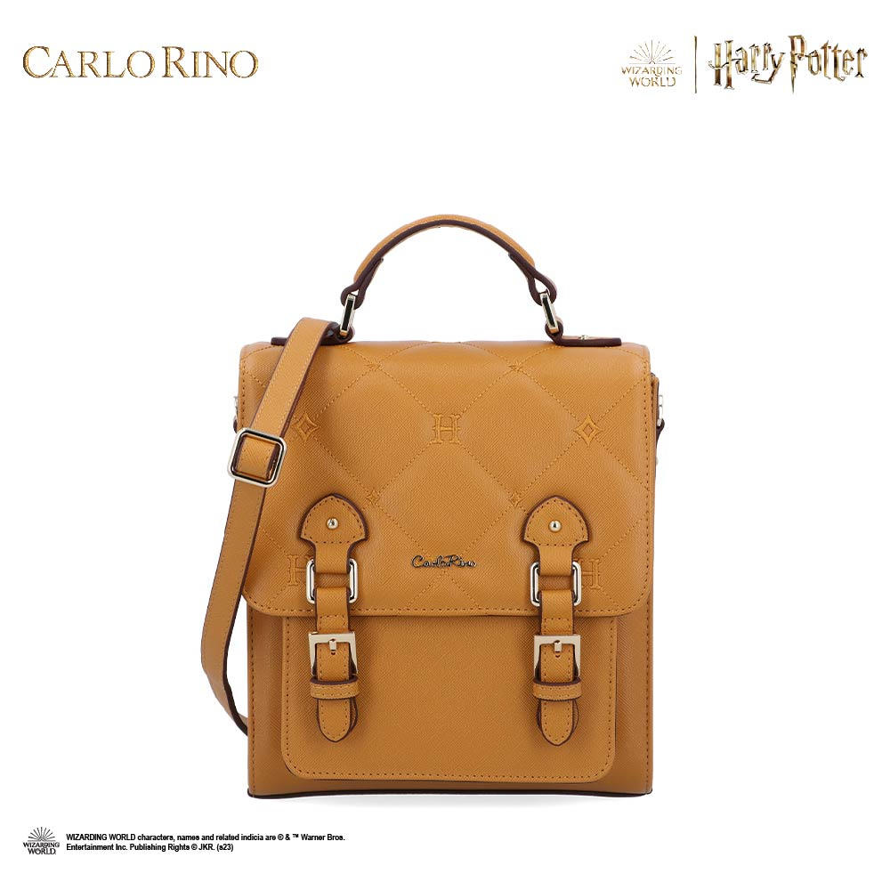 Carlo Rino Dark Yellow Harry Potter Small Satchel Backpack | Shopee ...