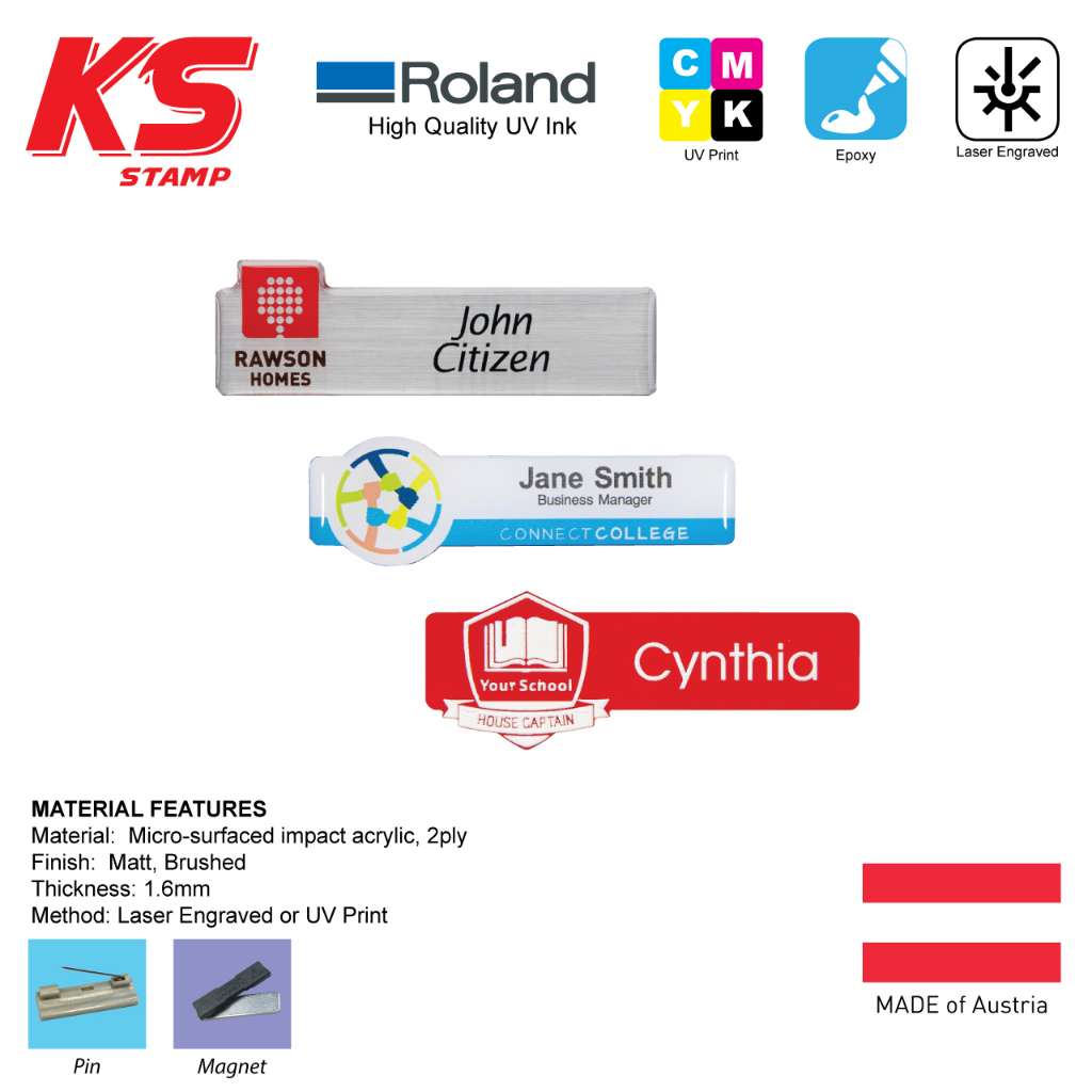 Custom made / Design Acrylic Name Tag | Shopee Malaysia