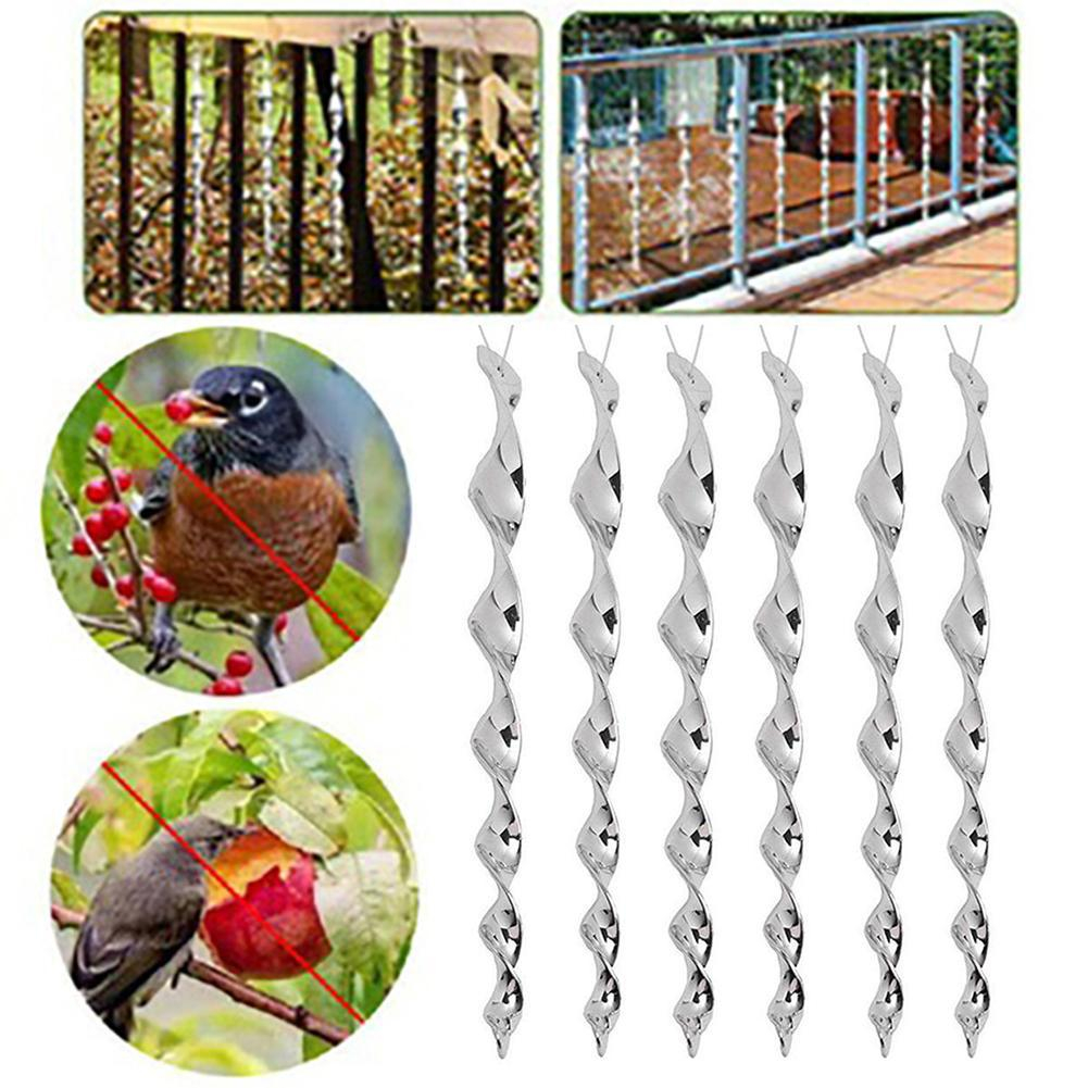 ird Repellent Hanging Spiral Shape Hanging Bird Repeller Bird Scarer ...