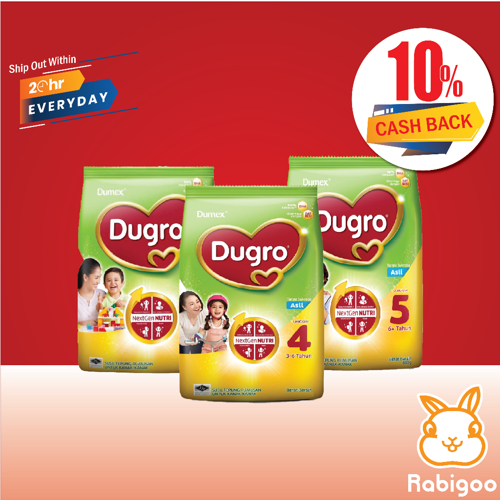 [CASHBACK 10%] Dumex Dugro Step 3/4/5 - 850G (milk formula) /growing up ...