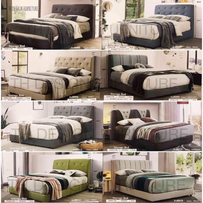 Divan Katil King / Queen / Super Single / Single without Mattress tanpa ...