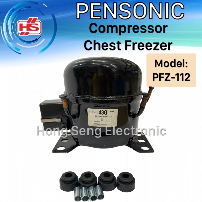 PENSONIC PFZ-112 Compressor 43G 1/8HP R134a Commercial Refrigerator ...
