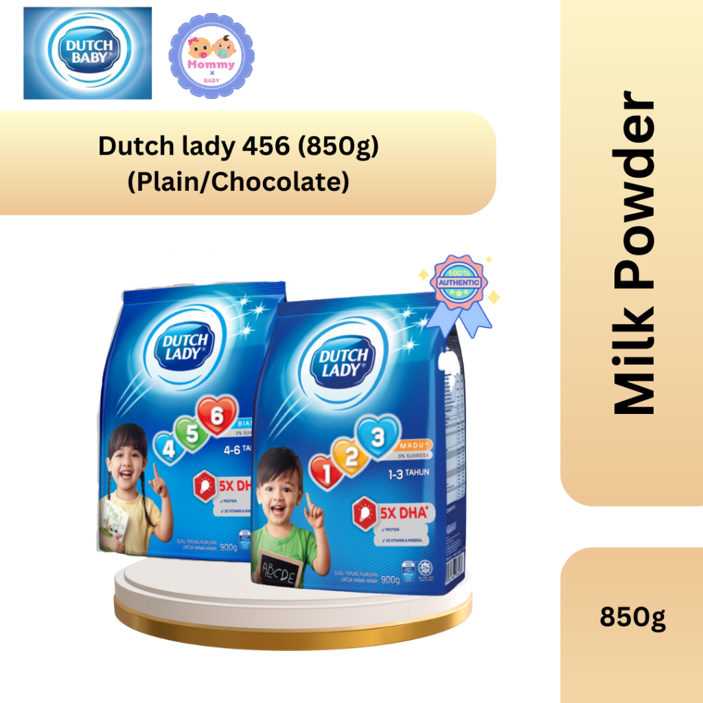 Dutch lady 456 (850g) (Plain/Chocolate) | Shopee Malaysia
