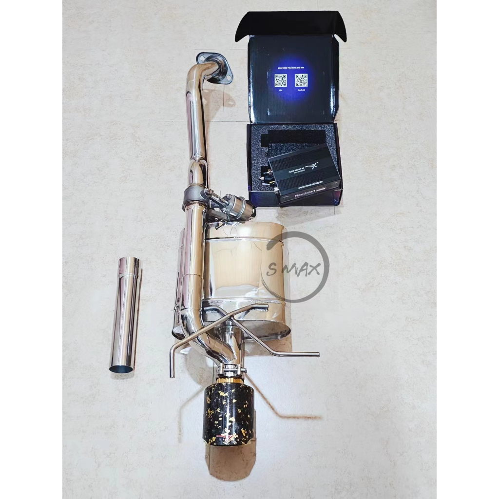 Max Racing GN2/5 Double Valve Rear Muffler Assembly & Center Pipe ...