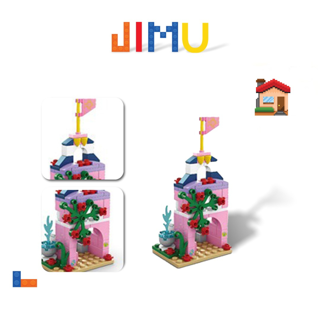 JIMU Western House Block Series 8776-6 Small Fountain Building Block ...