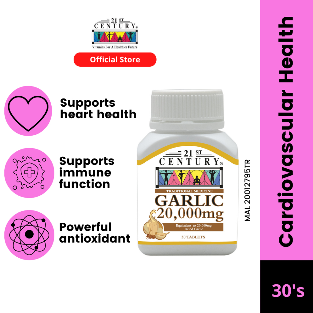 21st Century Garlic 20,000mg - 30's | Shopee Malaysia
