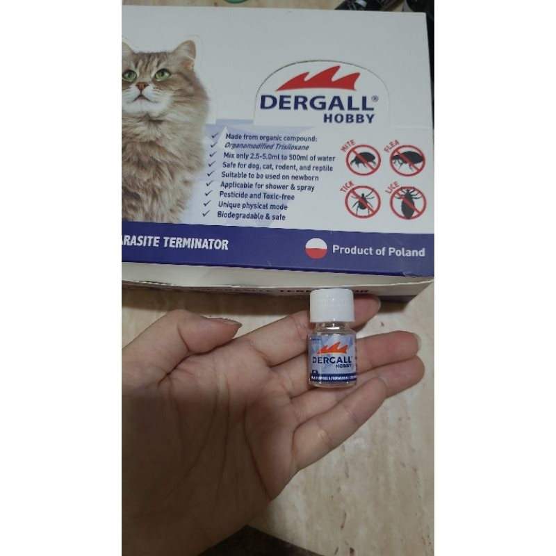 DERGALL hobby ubat kutu kucing dan haiwan kecil / flea untuk haiwan ...