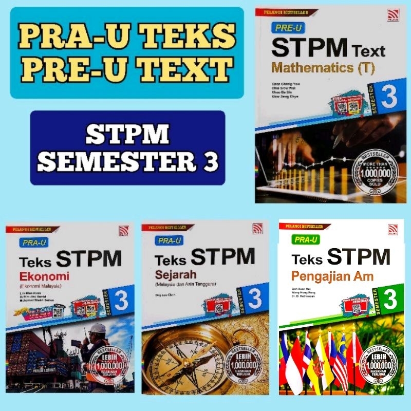 BUKU RUJUKAN STPM 2023 - PRA-U / PRE-U TEKS STPM PENGGAL 3 - PELANGI | Shopee Malaysia