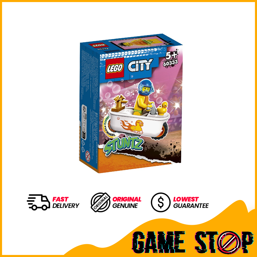 LEGO City Stuntz Bathtub Stunt Bike 60333 Building Toy Set for Kids ...