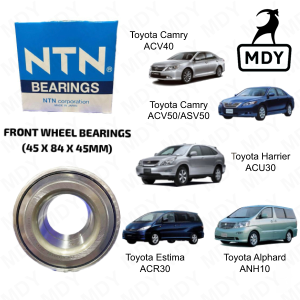 NTN Japan Front Wheel Bearing Toyota Camry ACV40 ACV50 ASV50 Estima ACR30 Alphard ANH10 Harrier ...