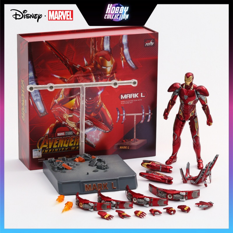 Ironman Mark 50 Nano Floating Gun LED With Platform Set Action Figures ...